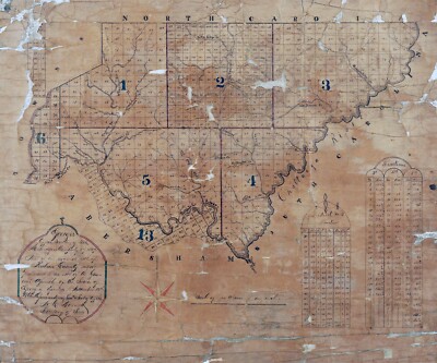 1867 Map of Rabun County Georgia | eBay