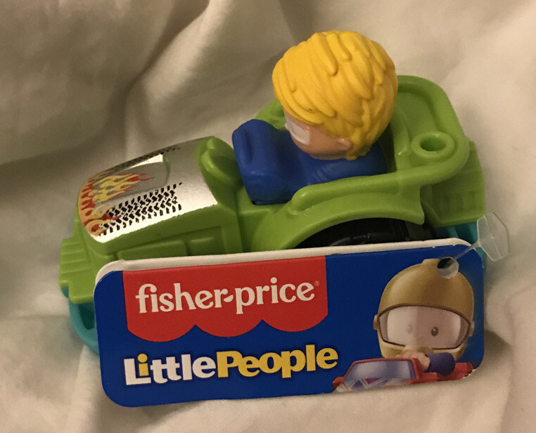 New Fisher-Price Little People race Tractor green | eBay