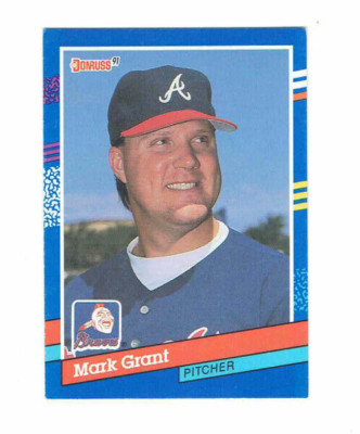 Mark Grant Atlanta Braves Pitcher #361 Donruss 1991 #Baseball Card | eBay