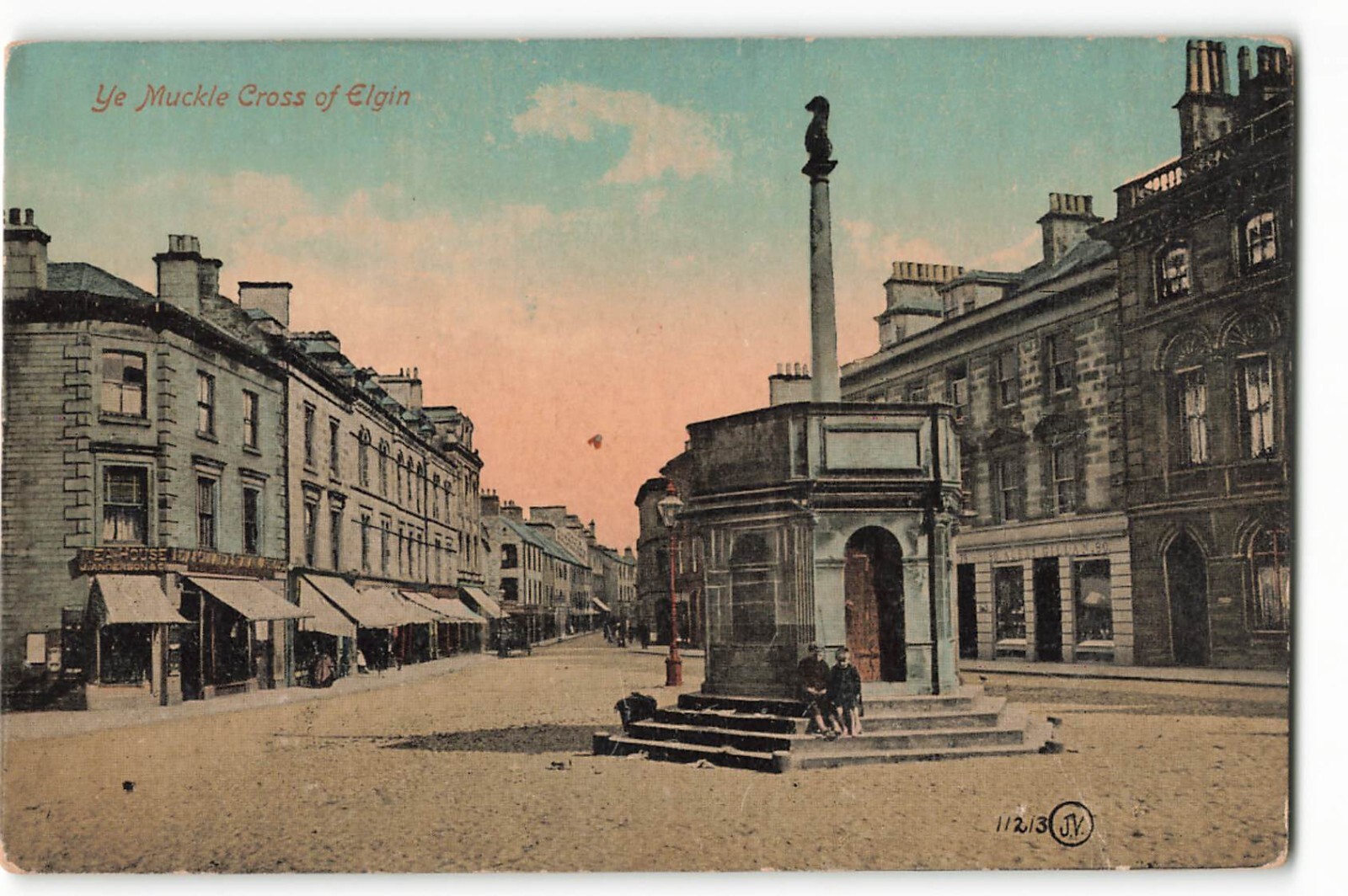 Postcard Ye Muckle Cross of Elgin, Valentine's Series VTG ME4. | eBay