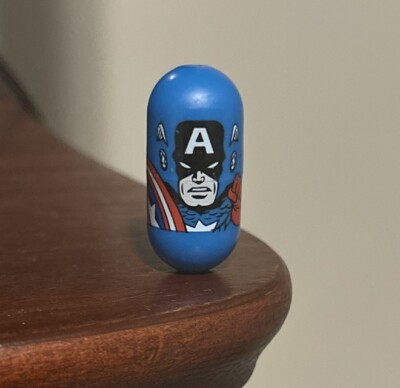 Mighty Beanz ULTRA RARE Marvel Series #2 Captain America Bean | eBay
