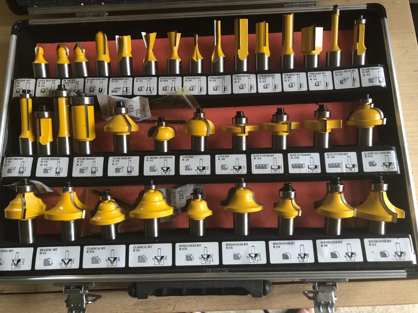 Router Bits 35 Pcs Set, 35 Pieces 1/2 Inch Shanks | eBay