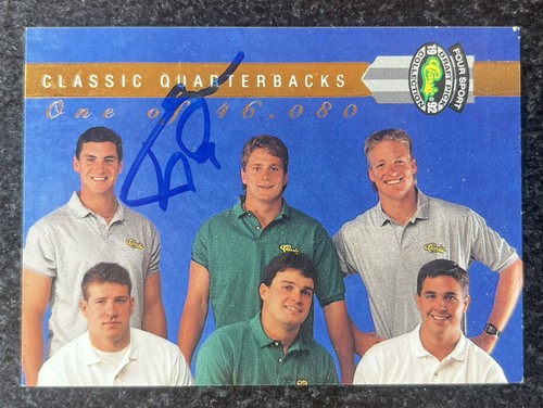 TONY SACCA 1992 Classic Draft Pic Football AUTO Autograph #LP16 Penn ...