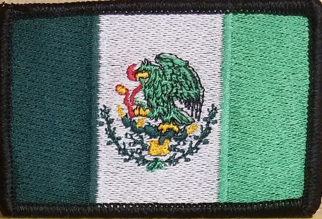 MEXICO Flag Patch W/ Hook Adhesive Fastener Tactical MEX Version #1 | eBay