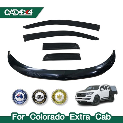 Bonnet Protector & Weather Shields for Holden Colorado Extra Cab 2016 ...