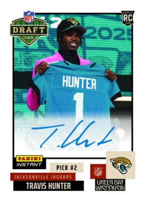 2025 Panini Instant NFL Draft Night Travis Hunter Open Edition Auto SSP ...