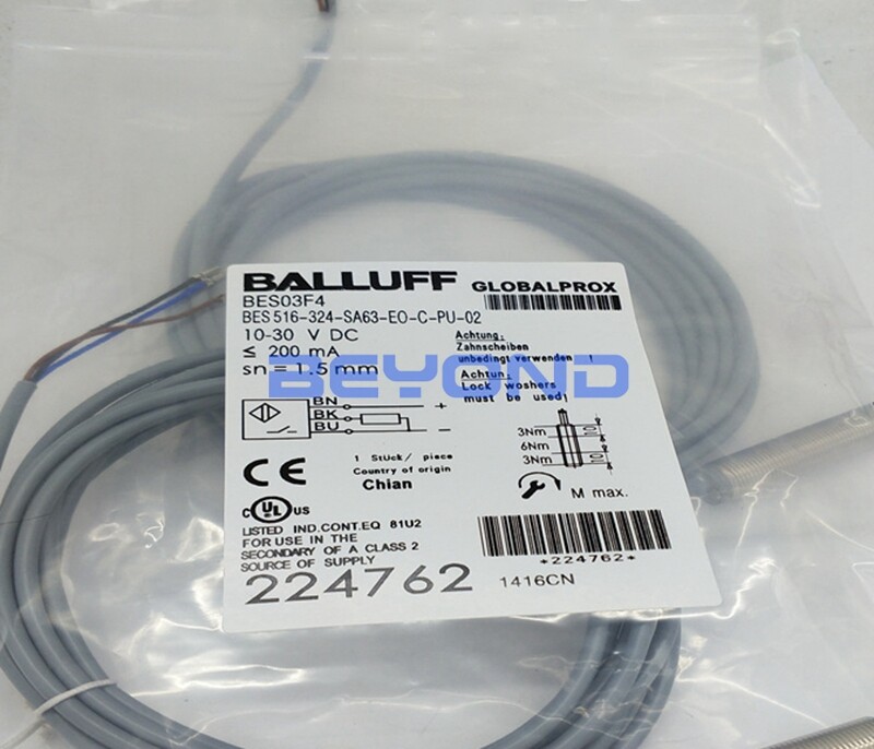 1PC NEW FOR BALLUFF proximity switch BES03F4 BES 516-324-SA63-EO-C-PU ...