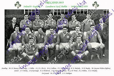 IRELAND 1959 RUGBY TEAM PHOTOGRAPH (v ENGLAND) | eBay UK