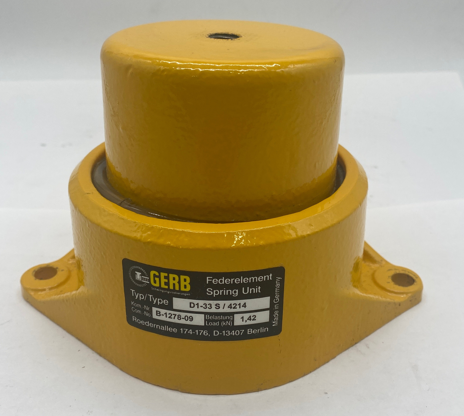 Gerb D1-33 S/4214 2-Bolt Spring Unit | eBay