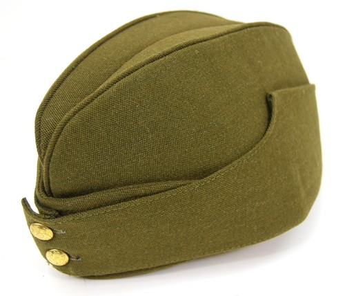 British Army Side Cap 1940's WW2 Forage Chip Hat Uniform Khaki Green ...
