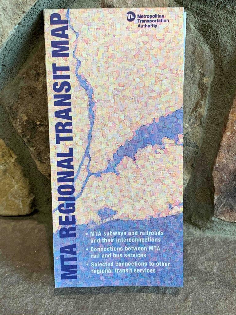 Vintage MTA Regional Transit Guide Map NYC | Grelly USA