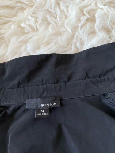 SUN KIM 100% POLYESTER FULL ZIP TWO CHEST POCKETS UNLINED COAT SIZE M ...
