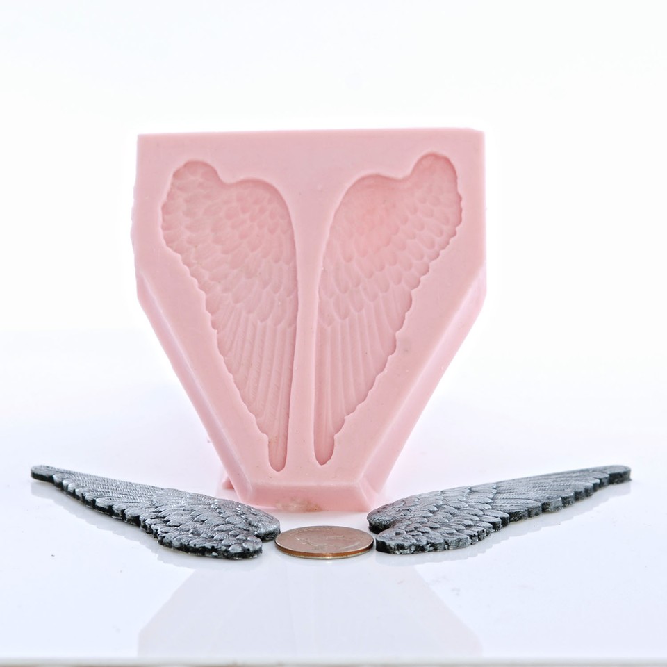 Wing Silicone Mold Flexible Food Safe Angel Wing Mold Craft Resin ...