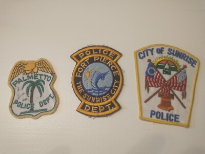 Florida Police Patch Lot Of 3 | eBay