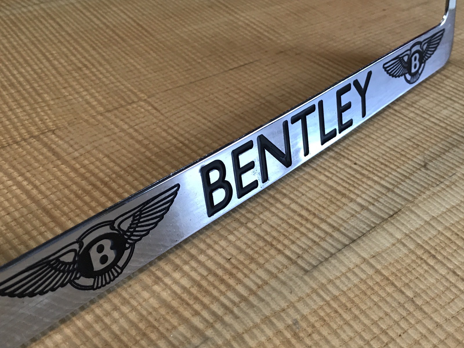 San Francisco Bentley License Plate Frame chrome metal | eBay