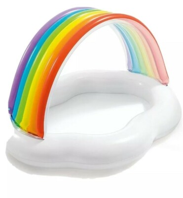 Intex Rainbow Cloud 57141EP Inflatable Baby Pool - 56" x 47" x 33" 78257571413| eBay