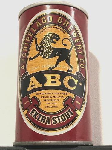 Vintage ABC Extra Stout, Empty 12oz Pull Tab Beer Can, From Singapore ...