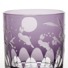 Cut Glass Edo-Kiriko "Meigetsu Hane-Usagi" Springende Hasen, 185ml ...