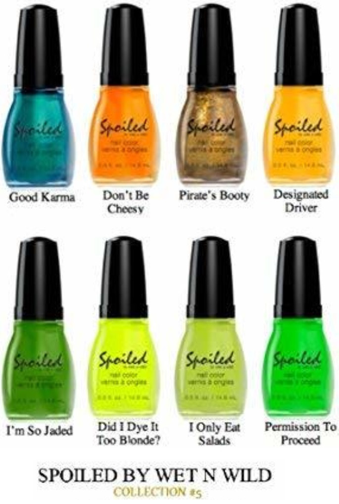 PACK OF 8 WET N WILD Spoiled Nail Color COLLECTION #5 (New/Discontinued ...