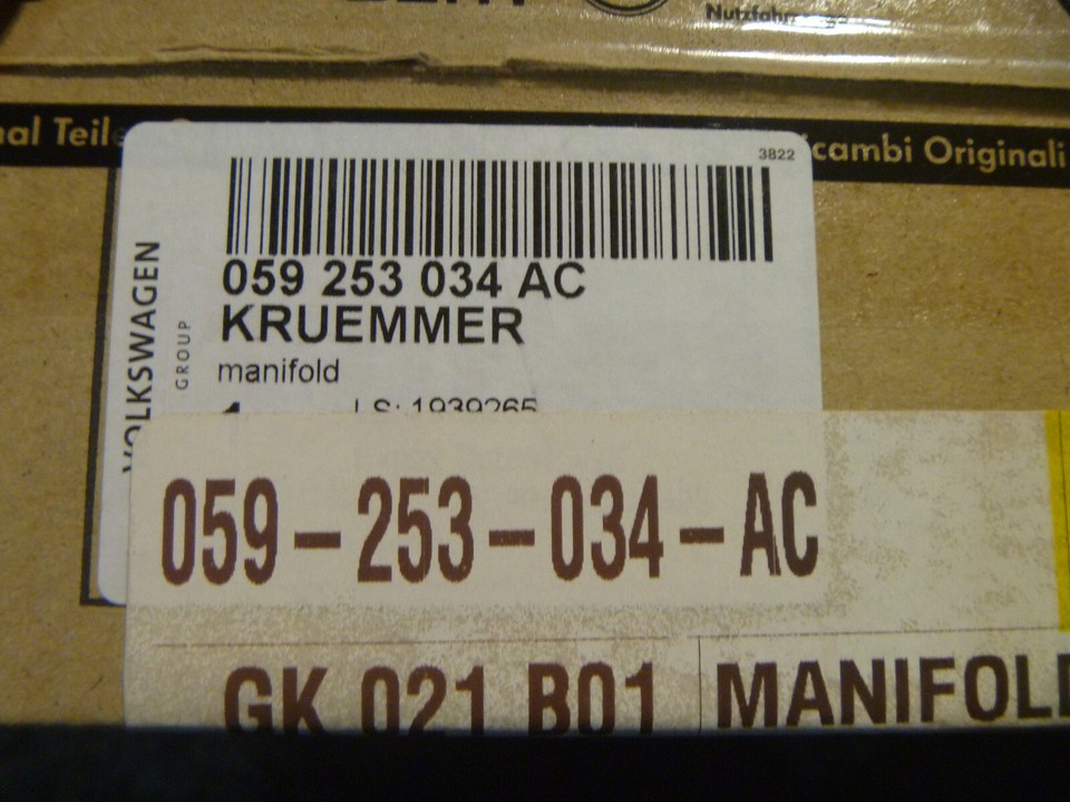 2009-2012 Audi Q7 Exhaust Manifold 059-253-034-AC OEM New 2010 2011 | eBay