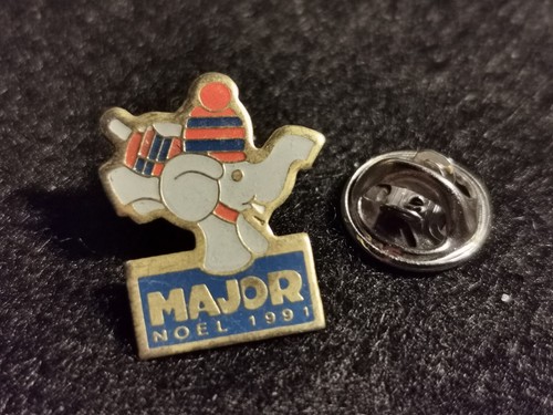 Pin's Major Noël 1991 Éléphant Bleu Vintage - Pin Pins L24 | eBay