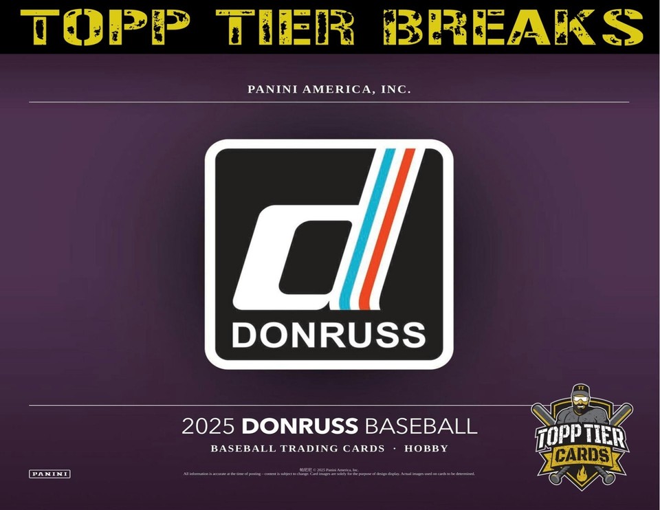 ARIZONA DIAMONDBACKS 2025 DONRUSS BASEBALL 4X HOBBY BOX 1/4 CASE BREAK ...