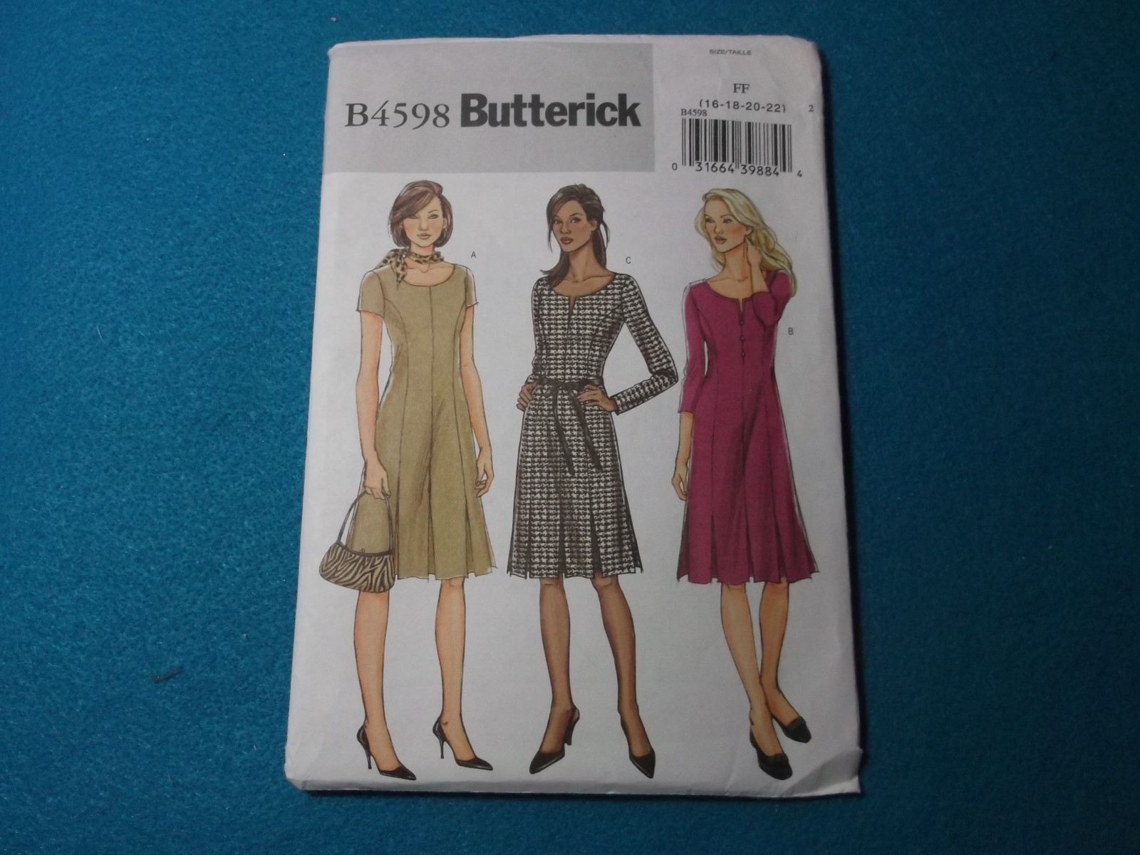 Butterick 3314 Pajamas Pants Shorts Top Pattern Plus Size 16 - 22 for ...