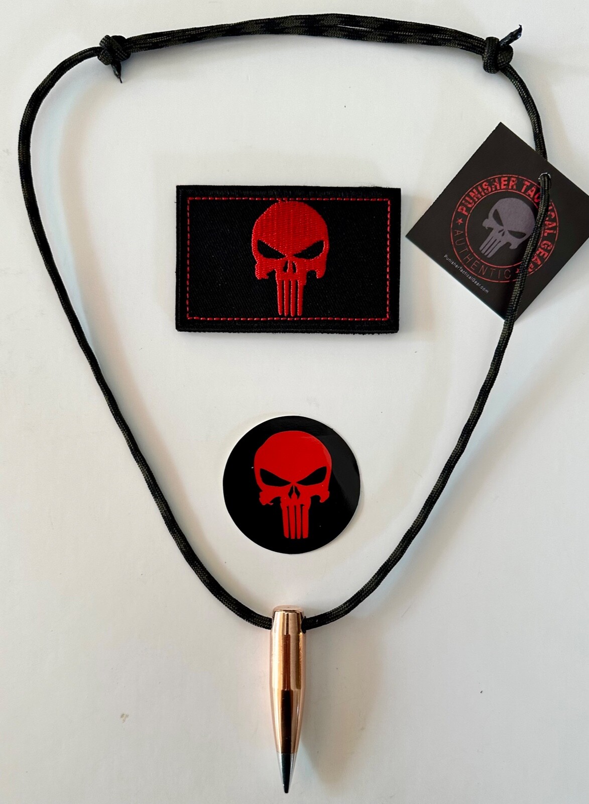 .50 Cal Silver Tip HOG TOOTH.. Sniper Paracord + 1 Decal + 1 Patch ...
