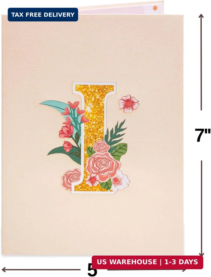 Paper Love 3D Love You Mom Pop Up Mothers Day Card, For Mom, Wife, All ...