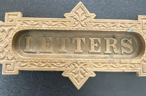 Antique Victorian Letter / Mail Slot (8” x 3-2/16”) | eBay