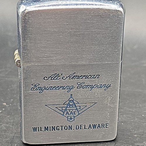 Zippo Lighter Vintage All American Engineering Wilmington, DE AAE | eBay