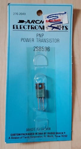 Replacement Power Transistor 276 2049 PNP NOS Japan 2SB596 | eBay
