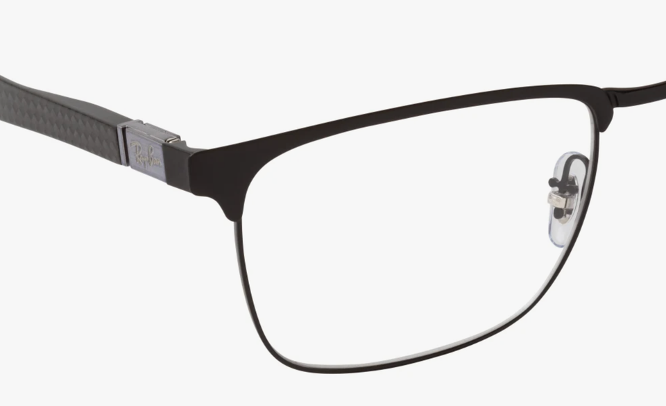 New Ray-Ban Reading Glasses RB 8421 2904 54-19 Black Carbon Fiber ...