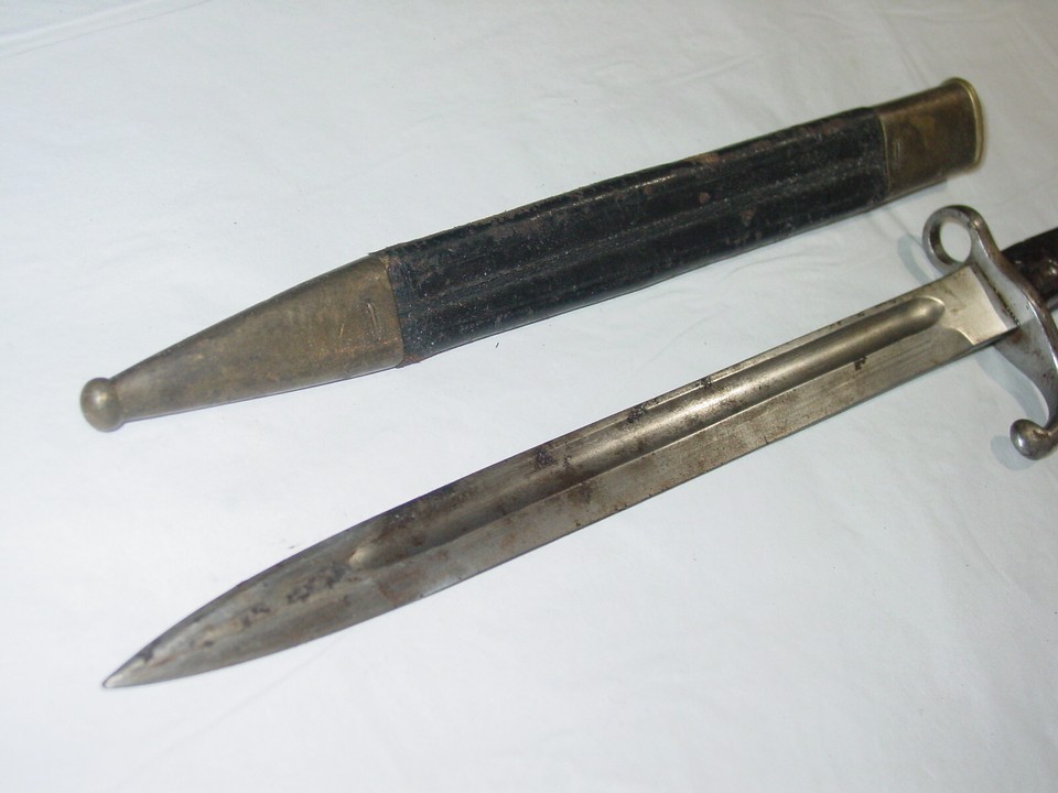 Brazilian M1908 Mauser Bayonet W/ Scabbard 7MM 1908 German Made | eBay