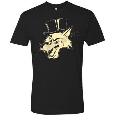 Retro Novelty Tee T Shirt Hot Rod Drag Race Chopper Winky Wolf Top Hat ...