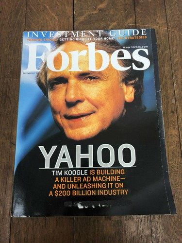 Vintage Forbes December 2000 Magazine "Yahoo" Tim Koogle | eBay