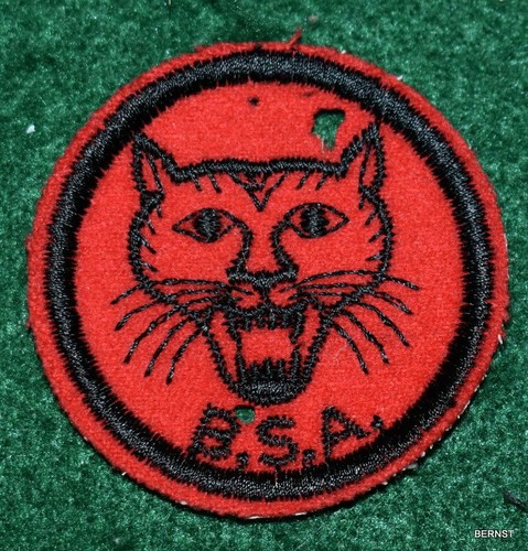 BOY SCOUT PATROL RED & BLACK PATCH - WILDCAT | eBay