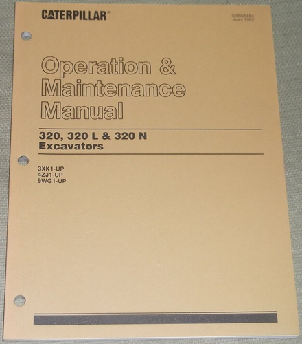 CAT CATERPILLAR 320 320L 320N EXCAVATOR OPERATION MAINTENANCE MANUAL ...