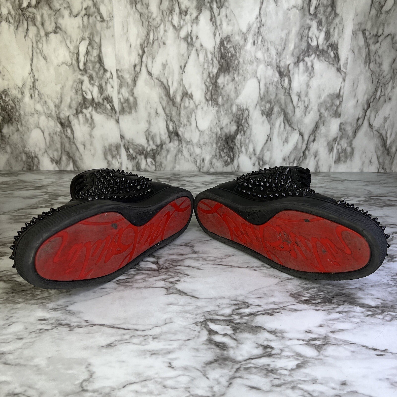 Christian Louboutin Sneakers Shoes Black Spikes Men S… - Gem