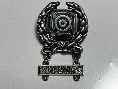 US ARMY EXPERT M-203 GRENADE LAUNCHERMARKSMANSHIP BADGE REGULATION SIZE ...