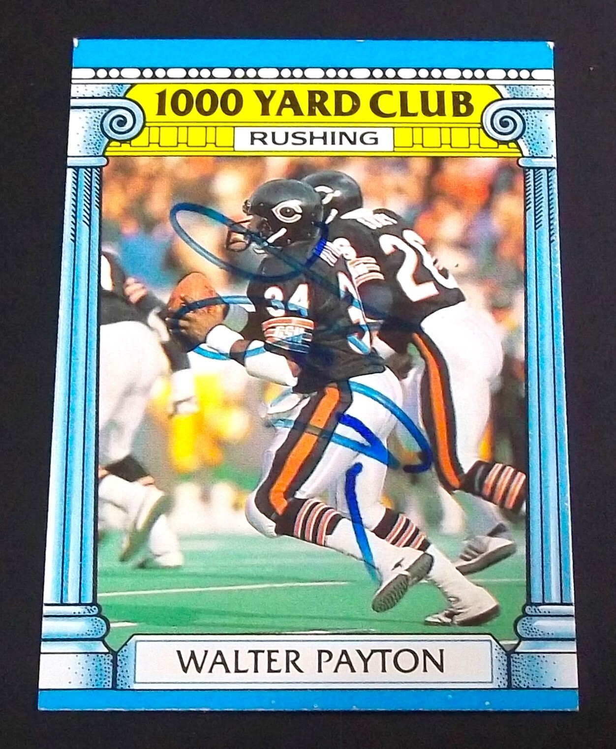 HOF Class 1993 JSA Certified Walter Payton Auto 1987 Topps #7 Signed ...