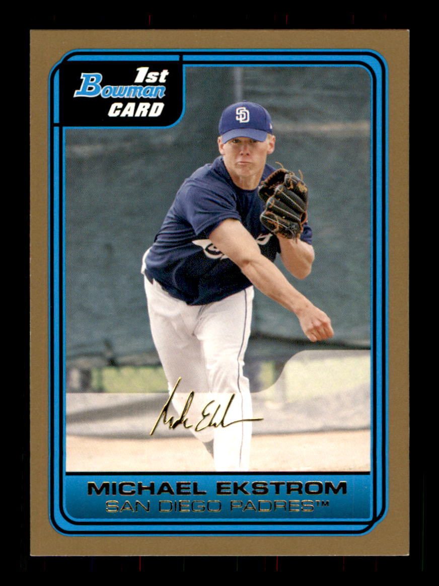 2006 Baseball Bowman Michael Ekstrom San Diego Padres #B42 Gold | eBay