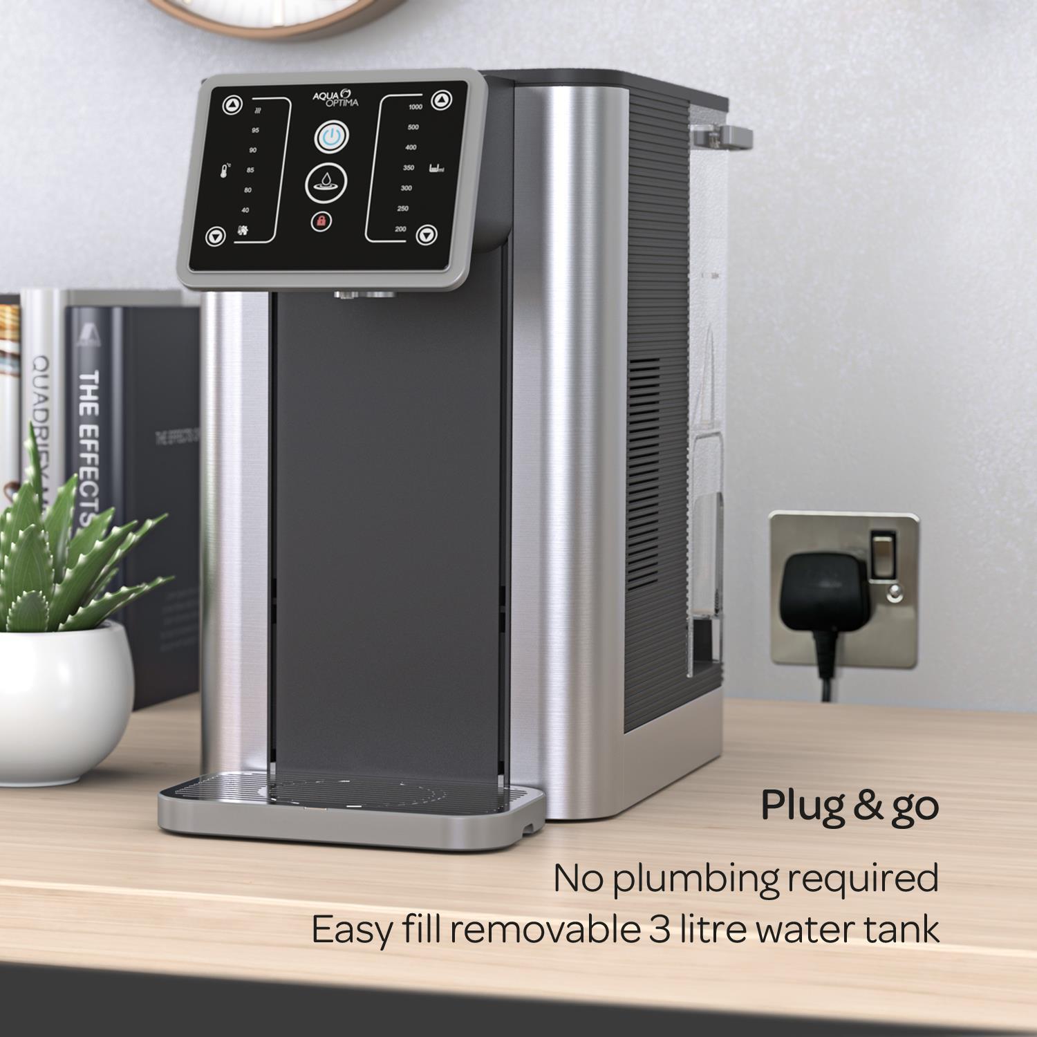 Aqua Optima Aurora Hot Water Dispenser, 3.0Litre, With Evolve+ Water ...