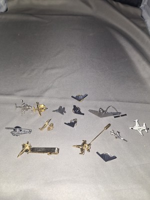 Aircraft Tie Tacks Pins Tie Clasps Lot Military Jets & Airplanes | eBay