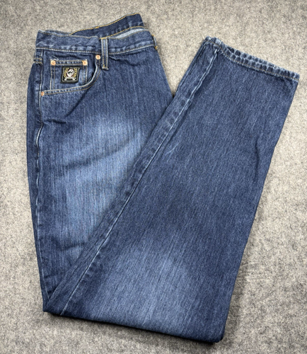 Cinch Up Loose Fit Black Label Jeans Mens 40x36 Blue Denim Straight ...