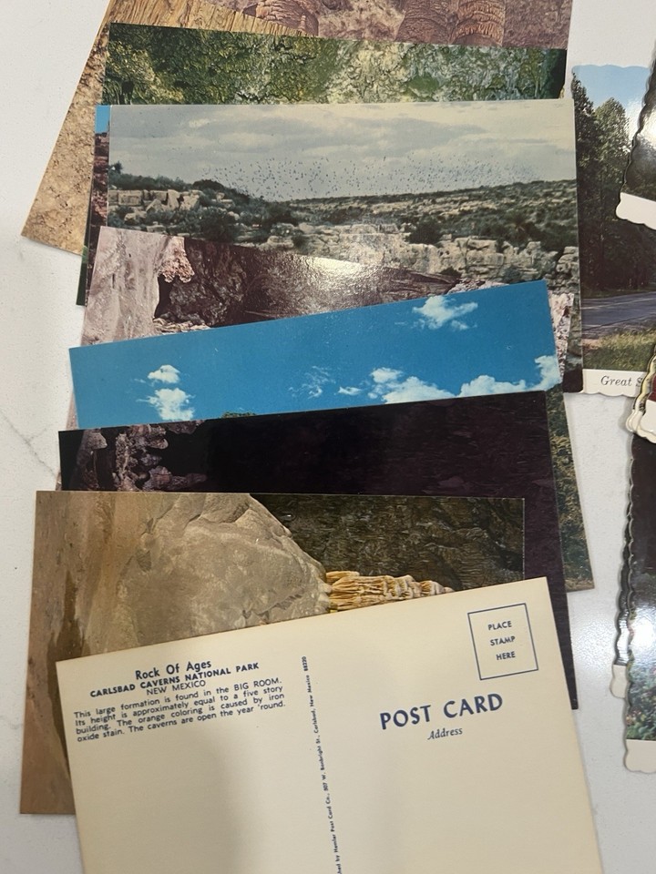 40+ Vintage U.S. Postcards National Parks Scenic Travel Carlsbad ...