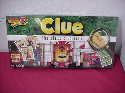 Clue Board Game The Classic Edition 1949 Original Hasbro New Sealed ...
