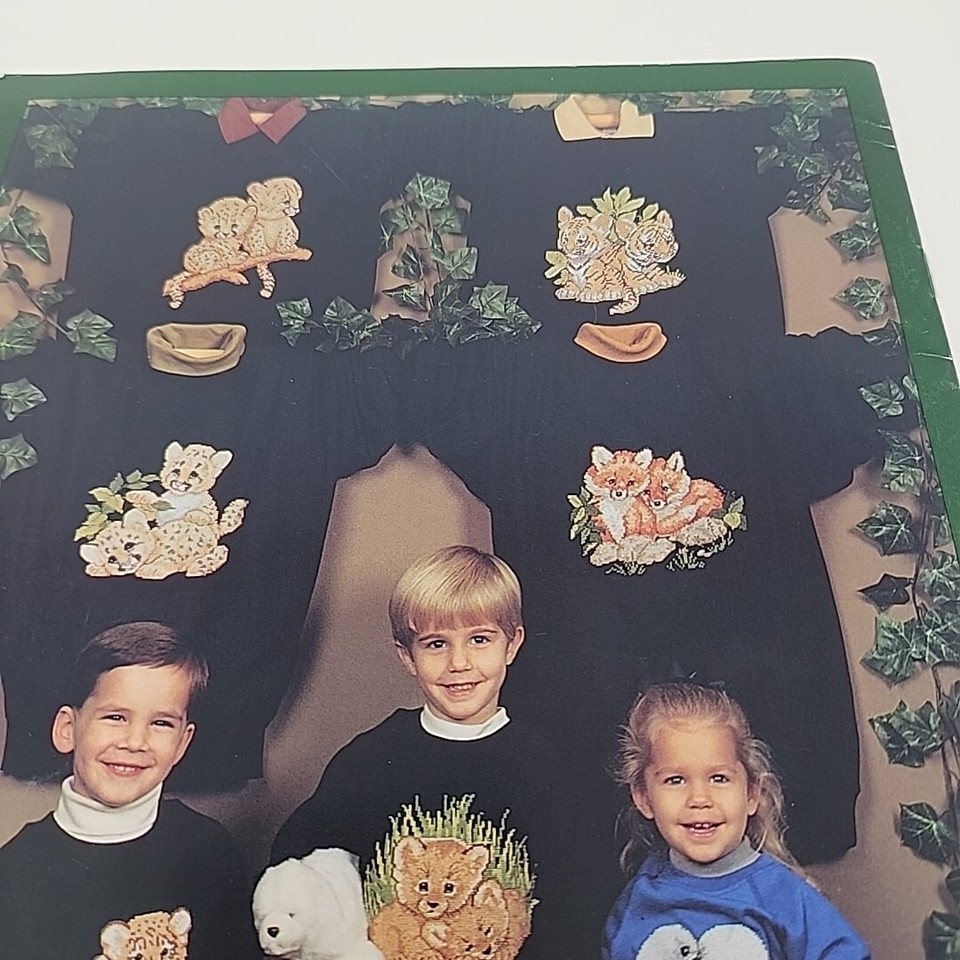 Vintage 1991 Endangered Young'uns Counted Cross Stitch Pattern Booklet ...