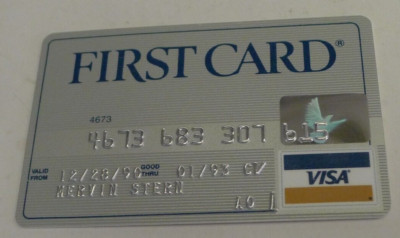 First Card FCC National Bank Credit Card Visa - Un-Signed - Vintage ...