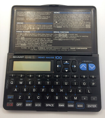 Sharp EL6160 Memo Master 100 Electronic Organizer | eBay